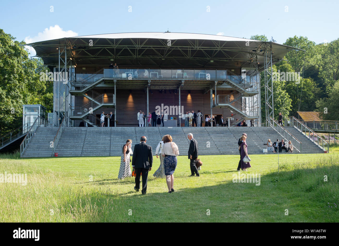 Garsington Opera UK - operagoers heading towards the auditorium ...