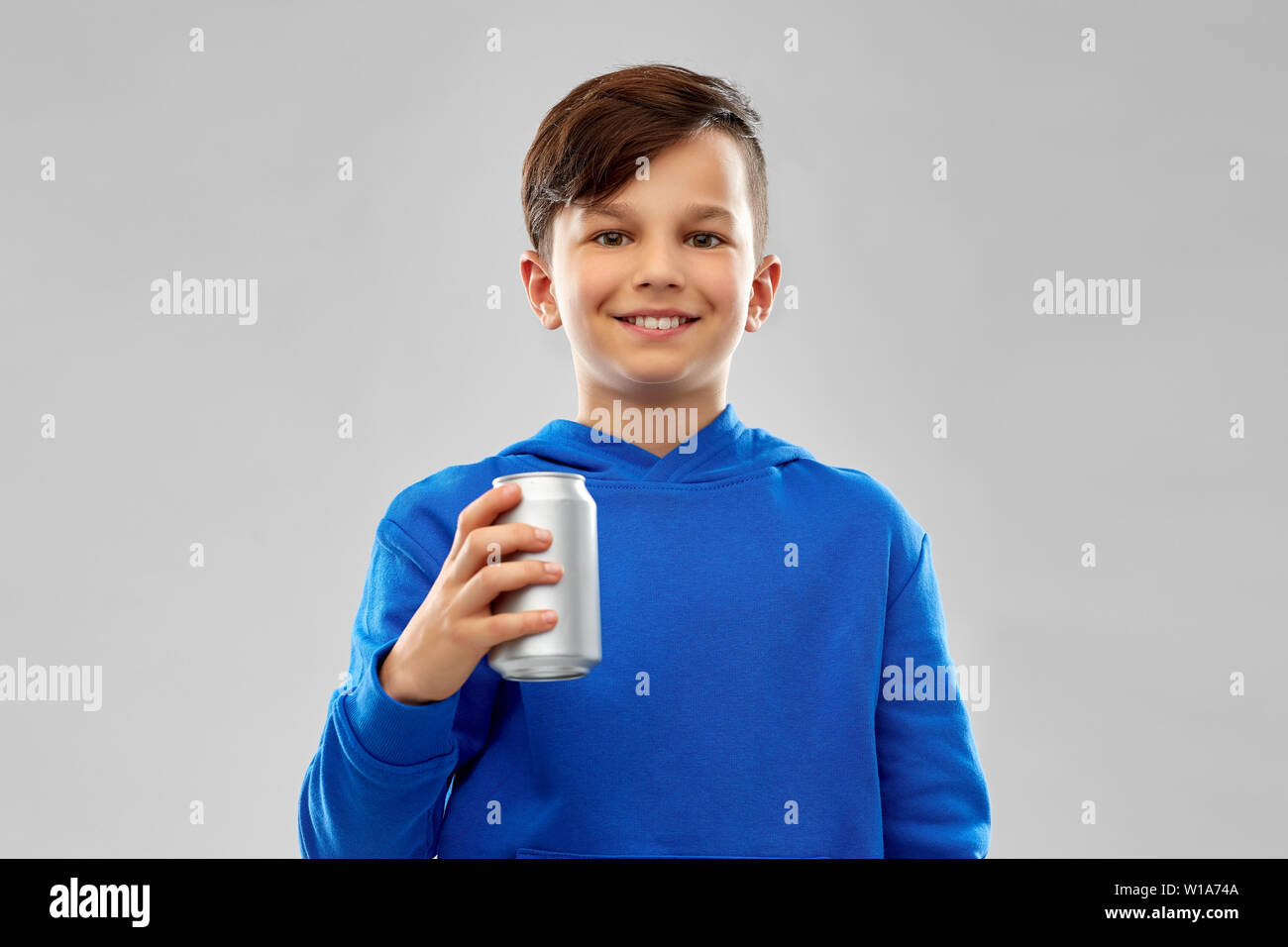 Boy drinking soda hi-res stock photography and images - Alamy