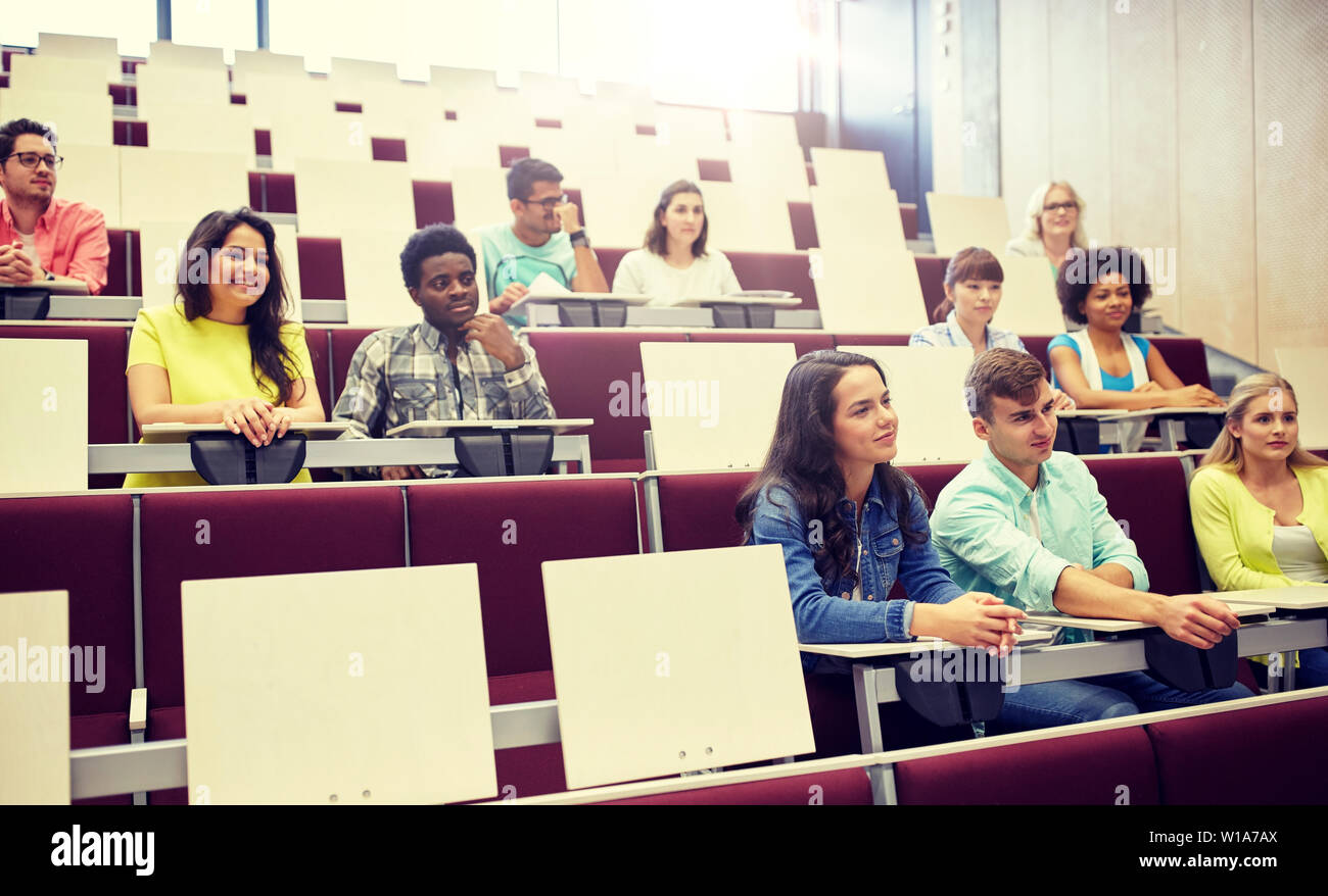 group of international students at lecture Stock Photo - Alamy