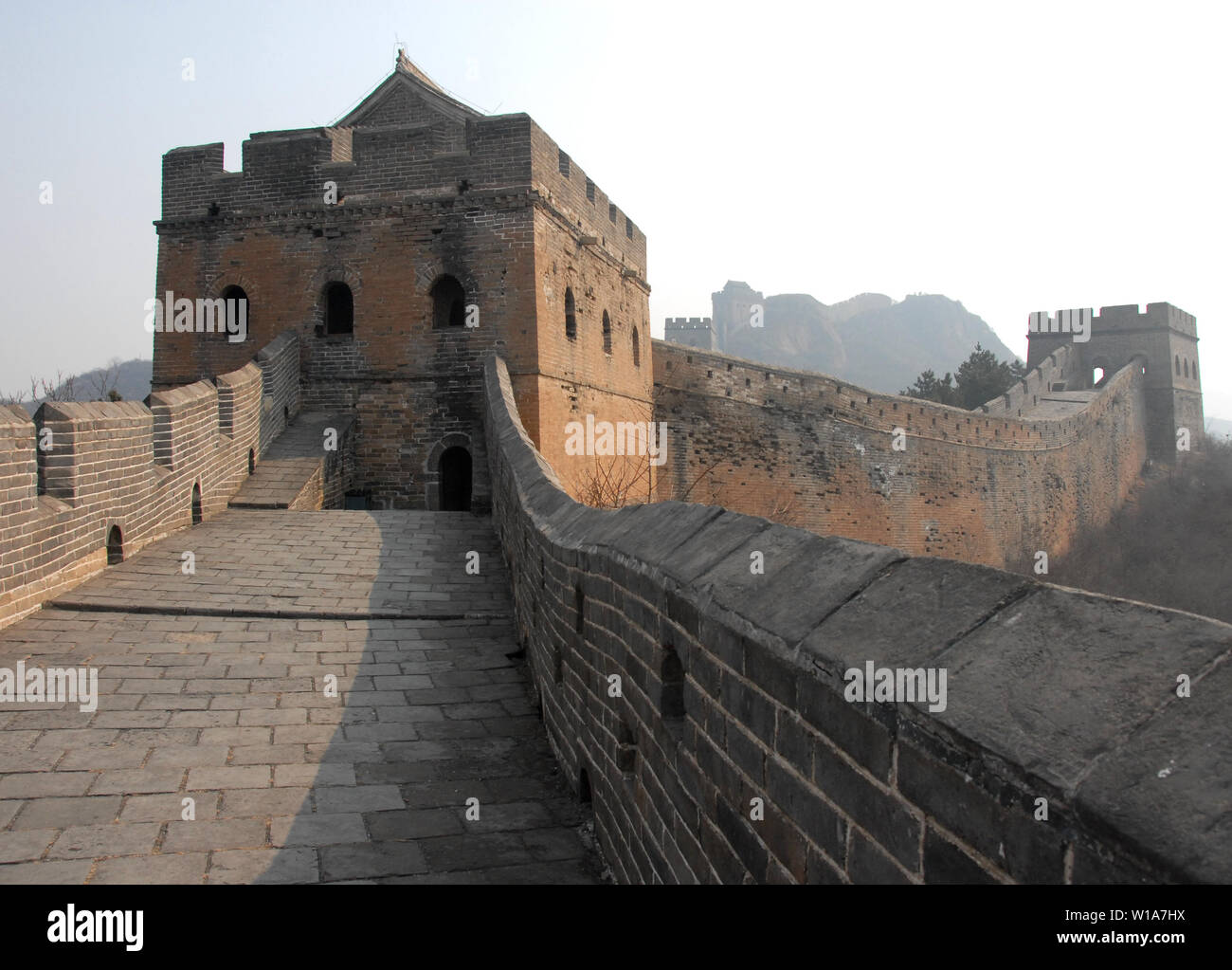 The Great Wall of China. This section of the Great Wall is Jinshanling ...
