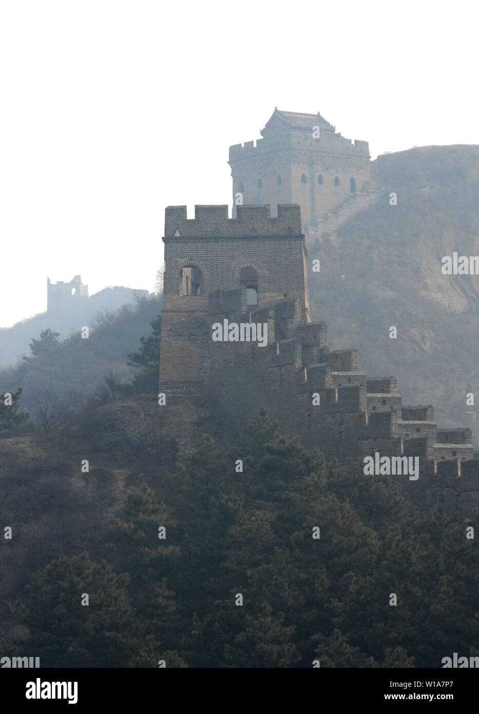 The Great Wall of China. This section of the Great Wall is Jinshanling ...