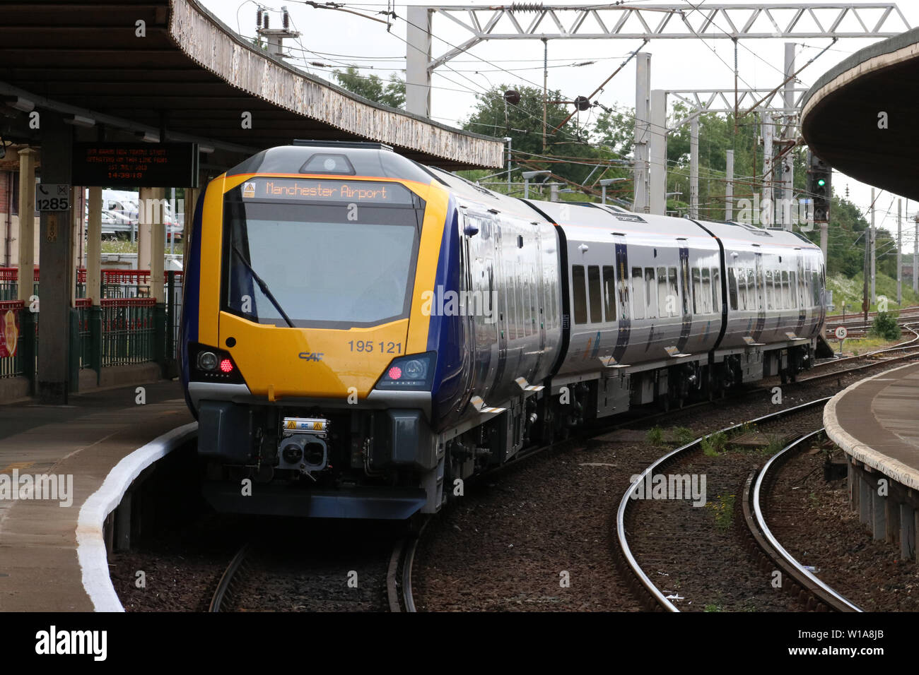 First day in passenger service with Northern Rail for CAF built class ...