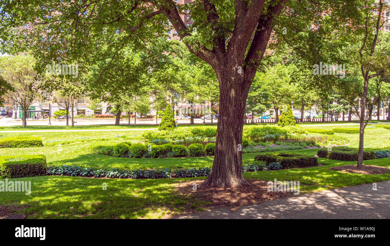 Chicago grant park aerial hi-res stock photography and images - Alamy