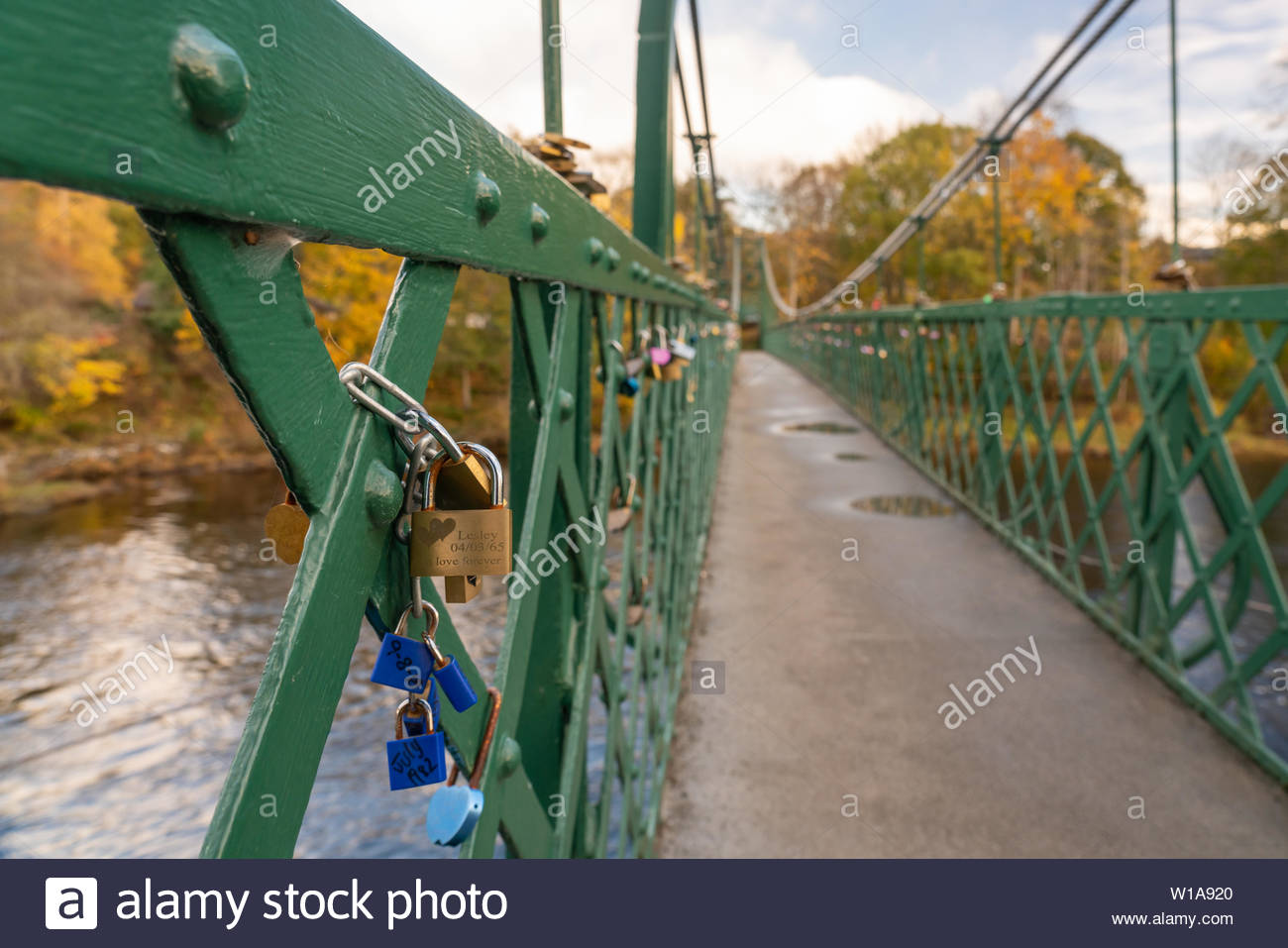 Suspension Bridge Over Tummel High Resolution Stock Photography and ...