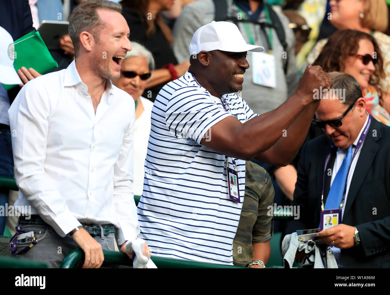 Father cori gauff celebrates hi-res stock photography and images - Alamy