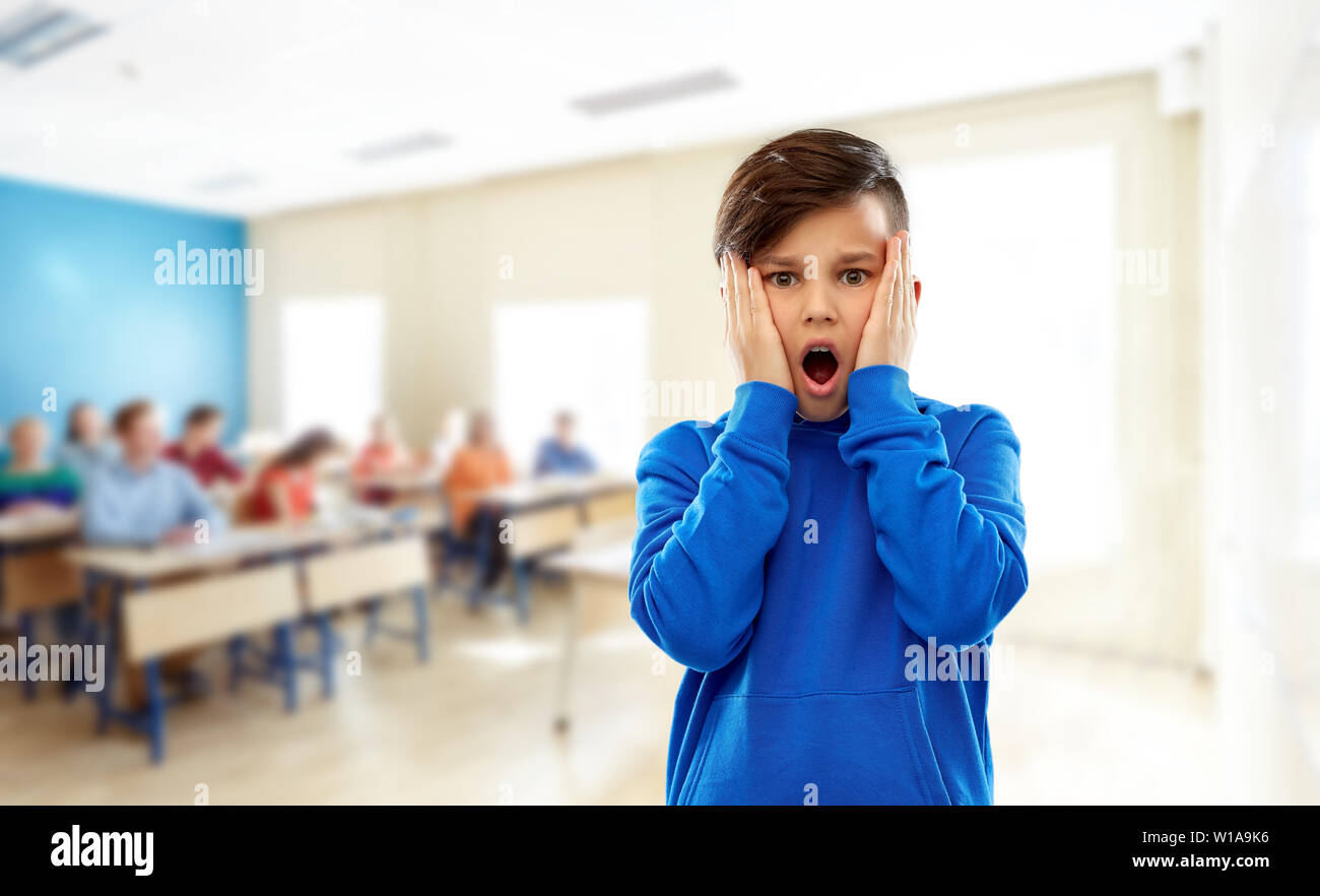 Embarrassed Kid In Class
