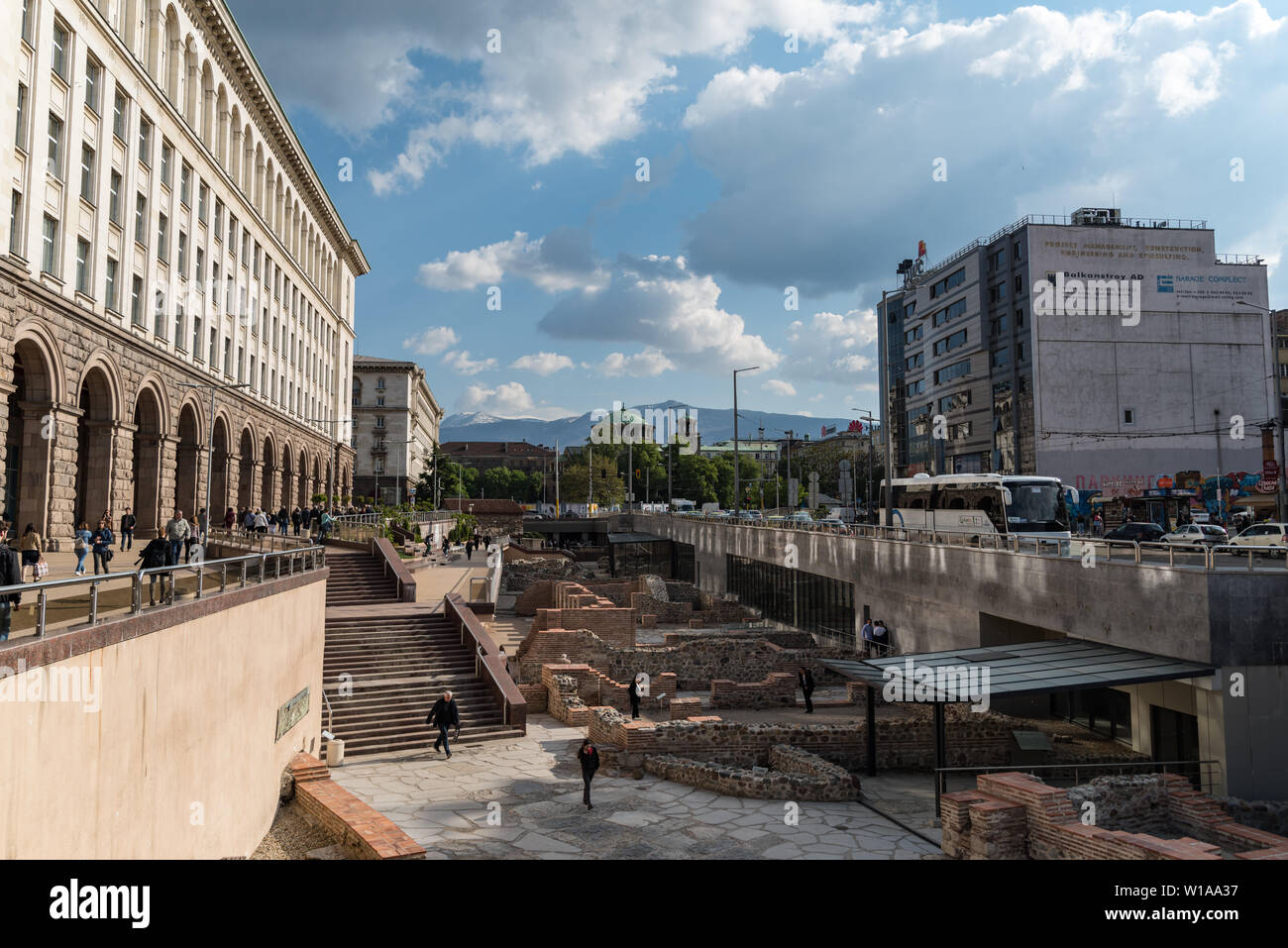 Sofia, Bulgaria - May 2, 2019: Ancient remains of Serdica ...