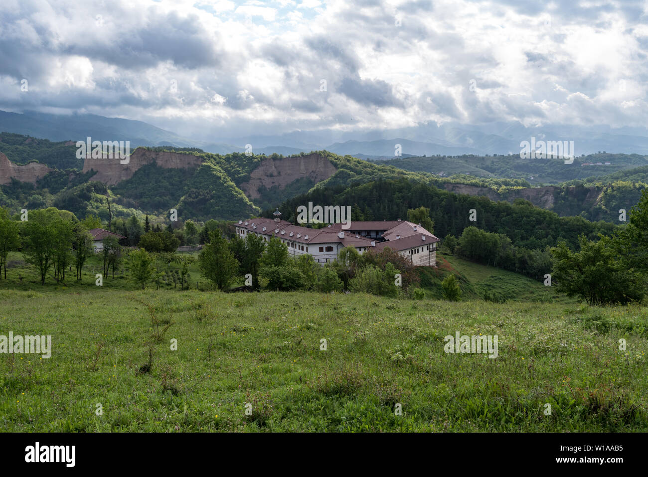 The Medieval Orthodox Monastery of Rozhen, near Melnik, Bulgaria Stock ...