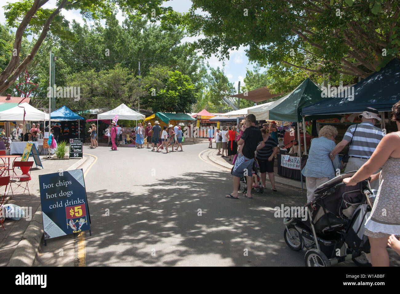 EUMUNDI AUSTRALIA - FEBRUARY 1 2012; Eumundi Markets where artisans ...