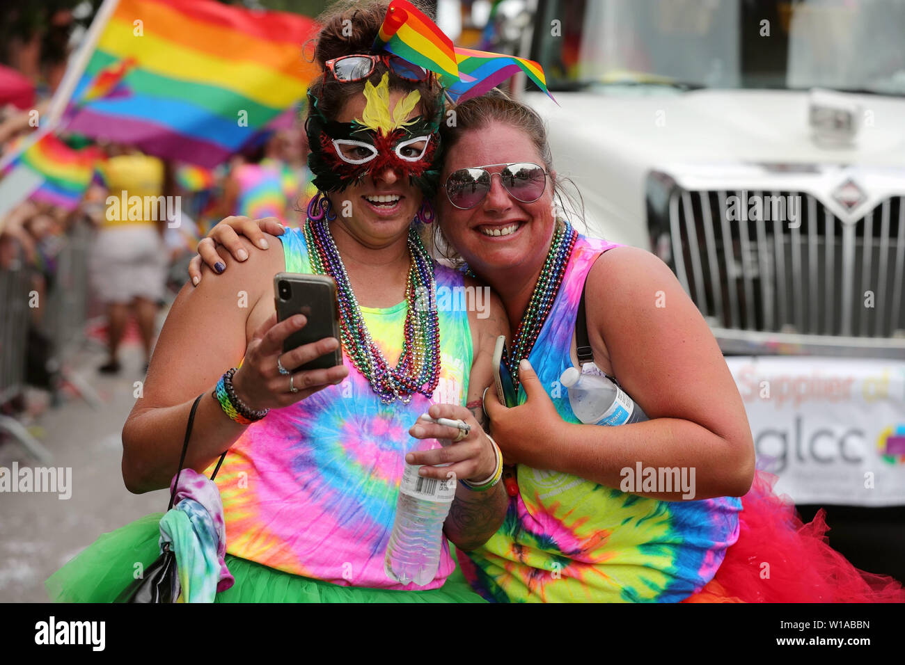 Chicago, USA. 30th June, 2019. Participants pose for photos during the ...