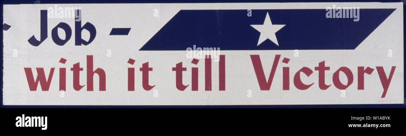 STAY WITH IT TILL VICTORY Stock Photo - Alamy