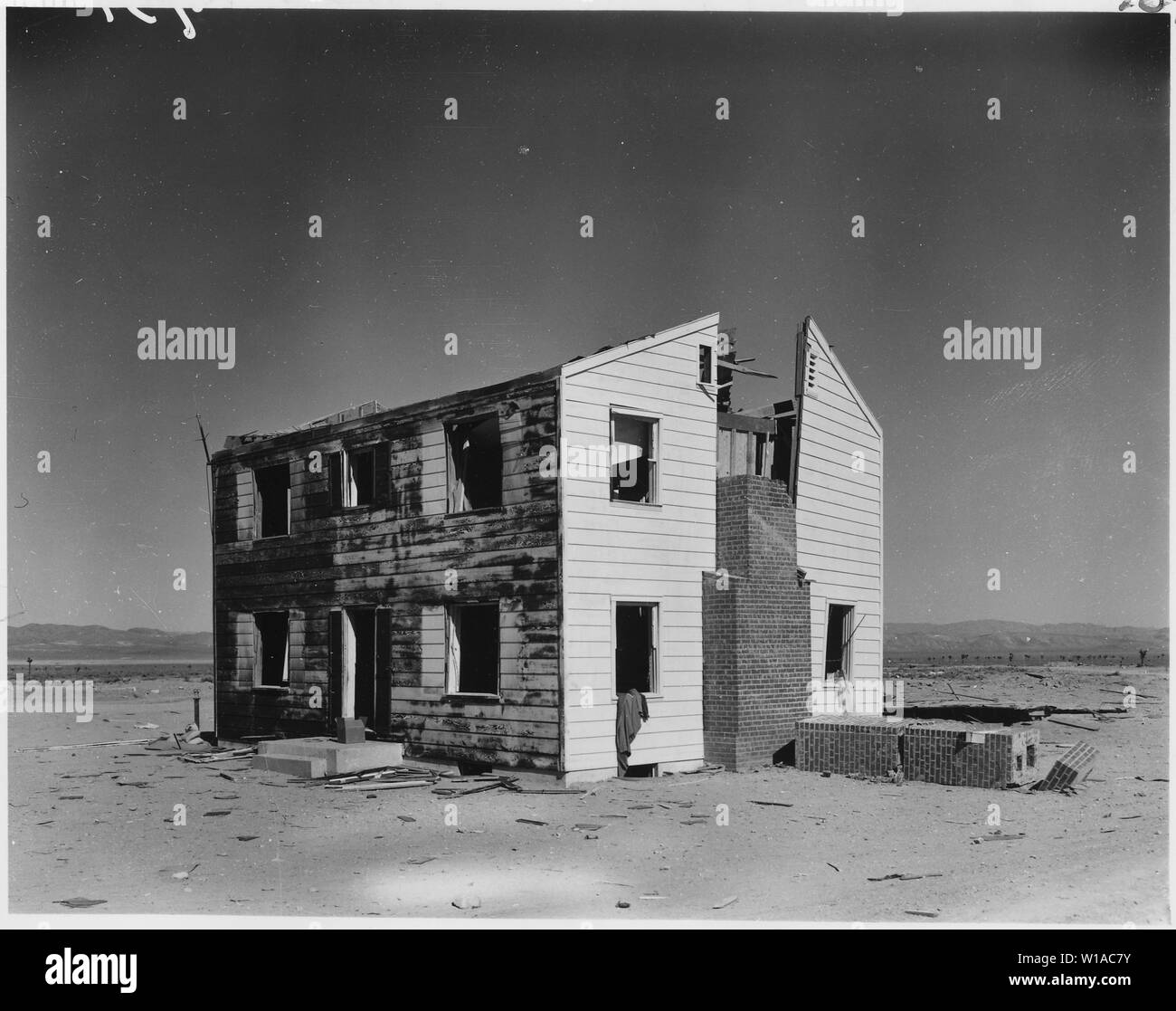 [Operation Cue] - Two-story wood frame house at 5,500 feet after the ...