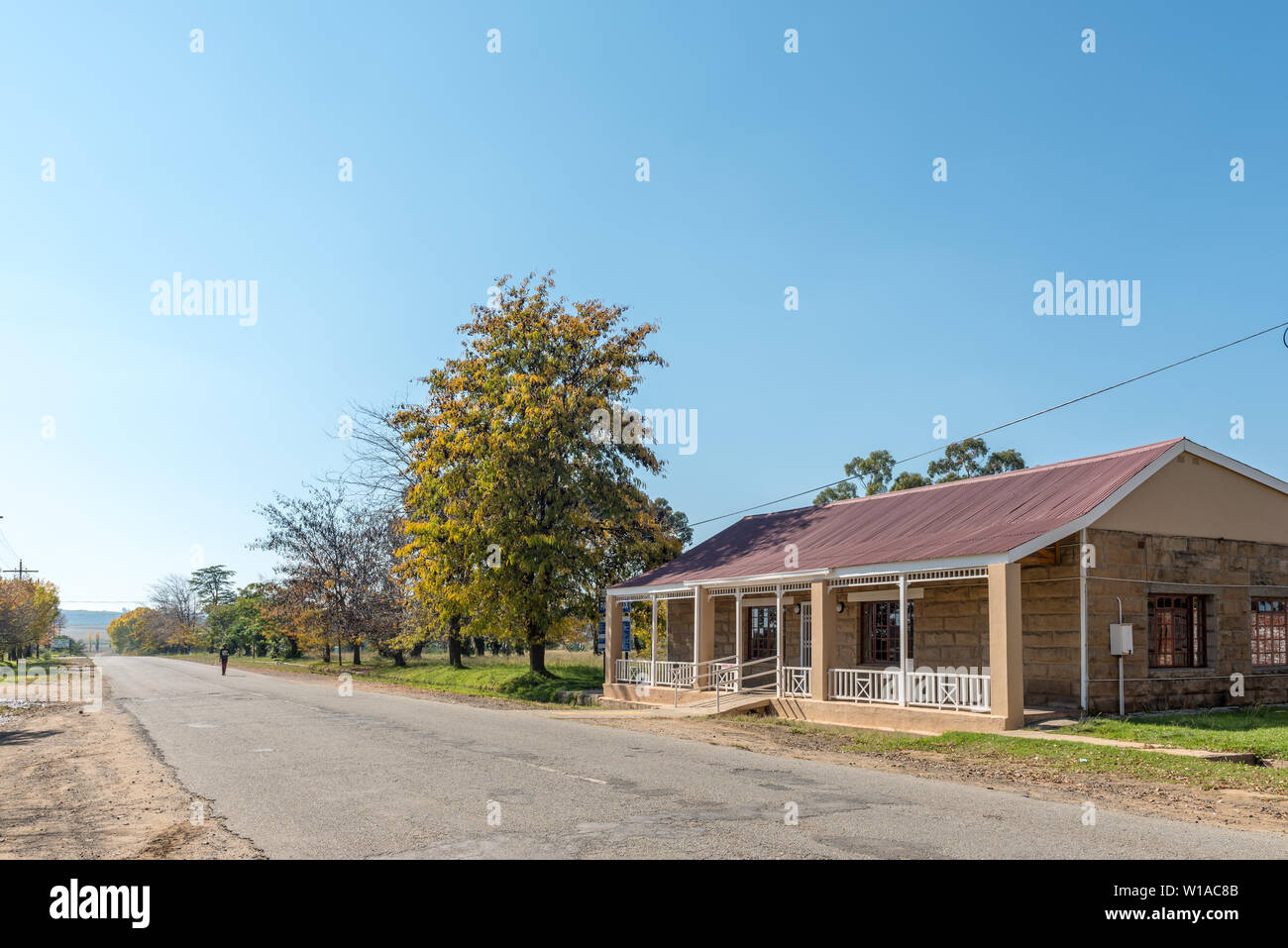 PAUL ROUX, SOUTH AFRICA, MAY 1, 2019: A street scene, with the ...