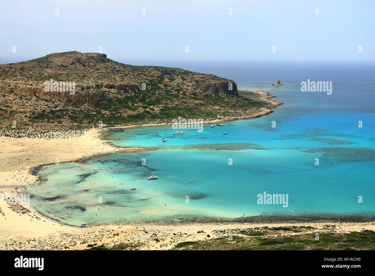 Balos lagoon on Crete island in Greece Stock Photo - Alamy