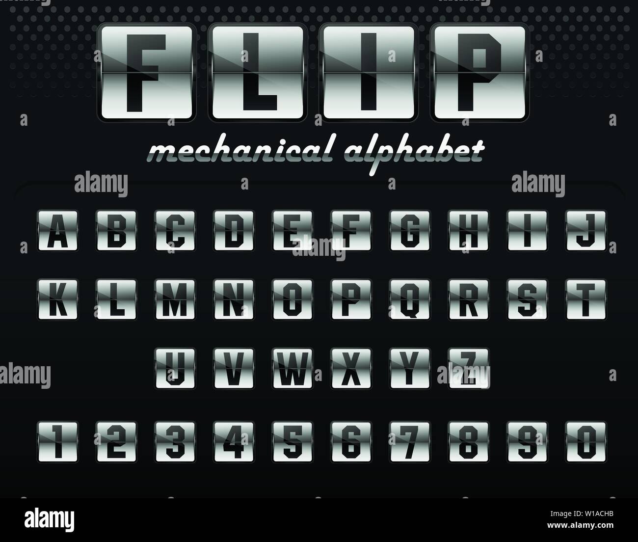 Countdown timer set flip Stock Vector Images - Alamy