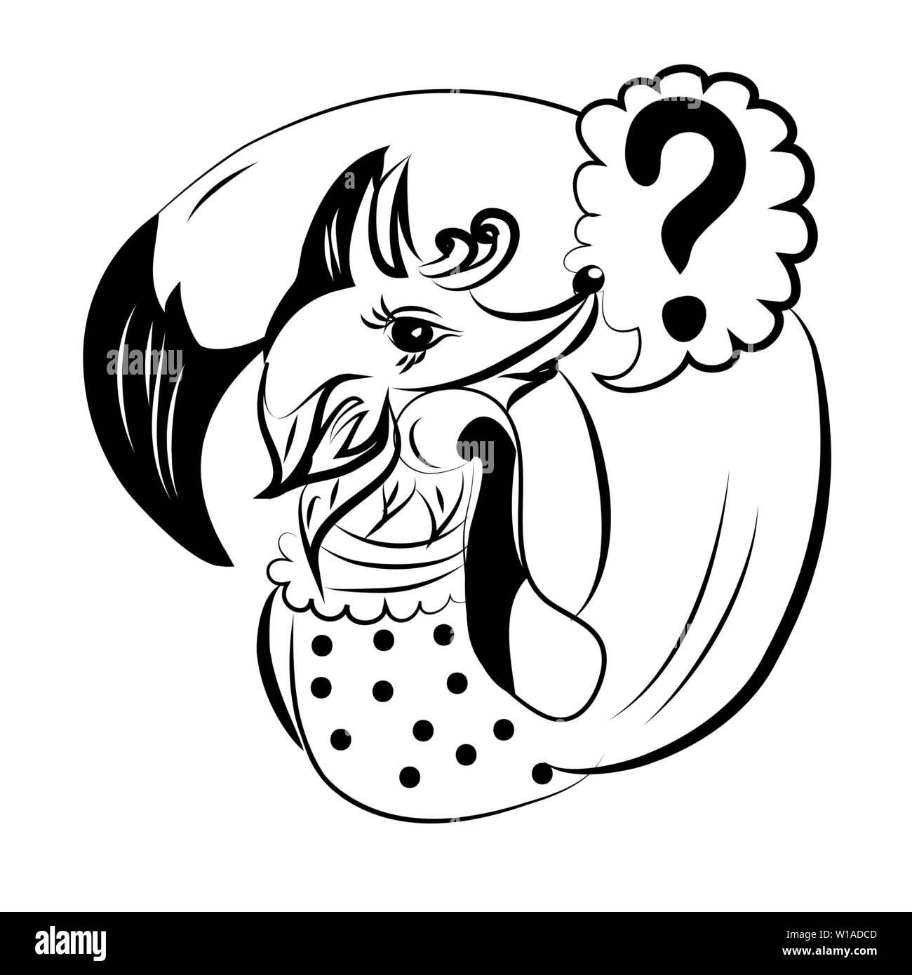 Question mark child cartoon Cut Out Stock Images & Pictures - Alamy