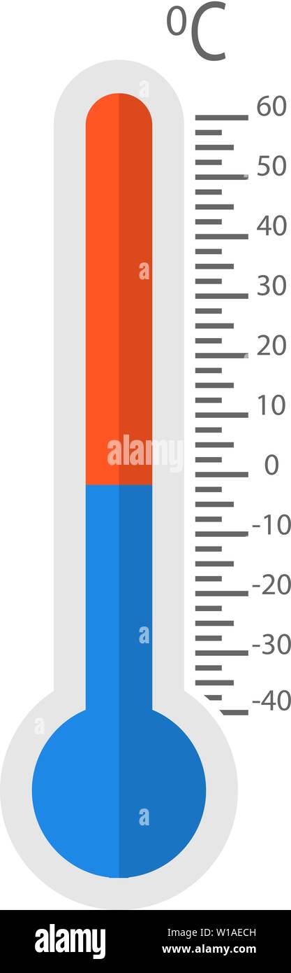 Thermometers measuring heat and cold vector illustration Stock Vector ...