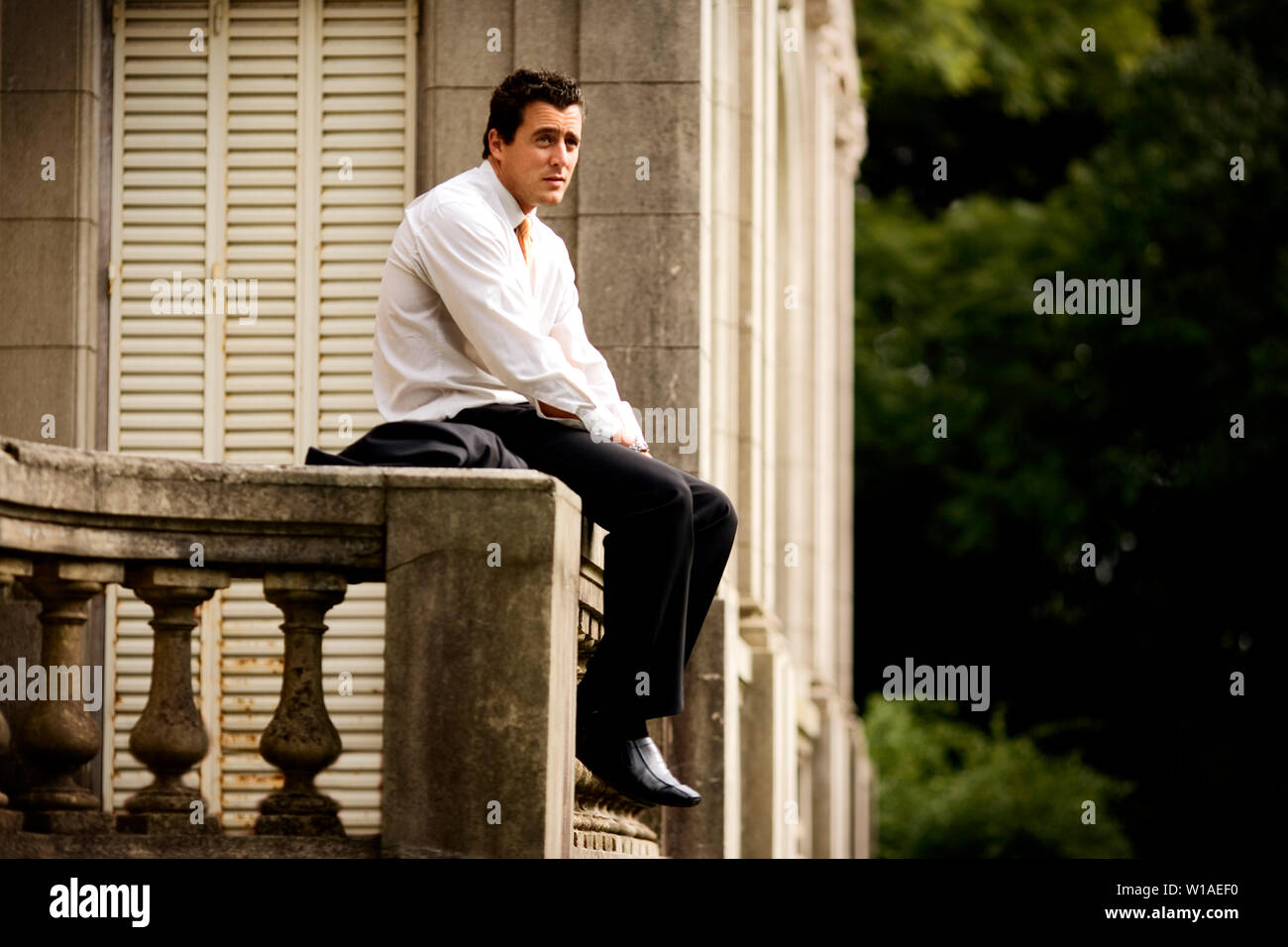 View of a young man in a pensive mood Stock Photo - Alamy