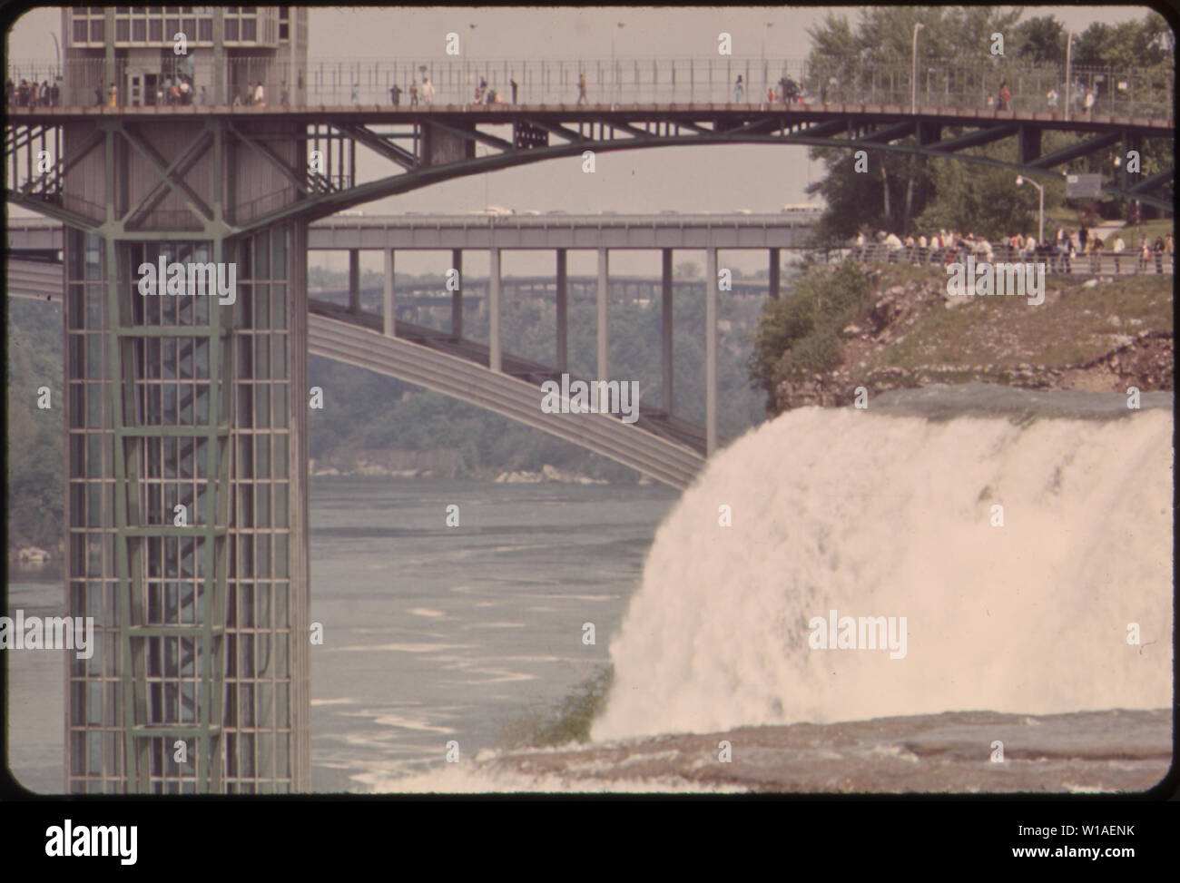 A VIEW OF AMERICAN NIAGARA FALLS FROM GOAT ISLAND, SHOWING A PORTION OF ...