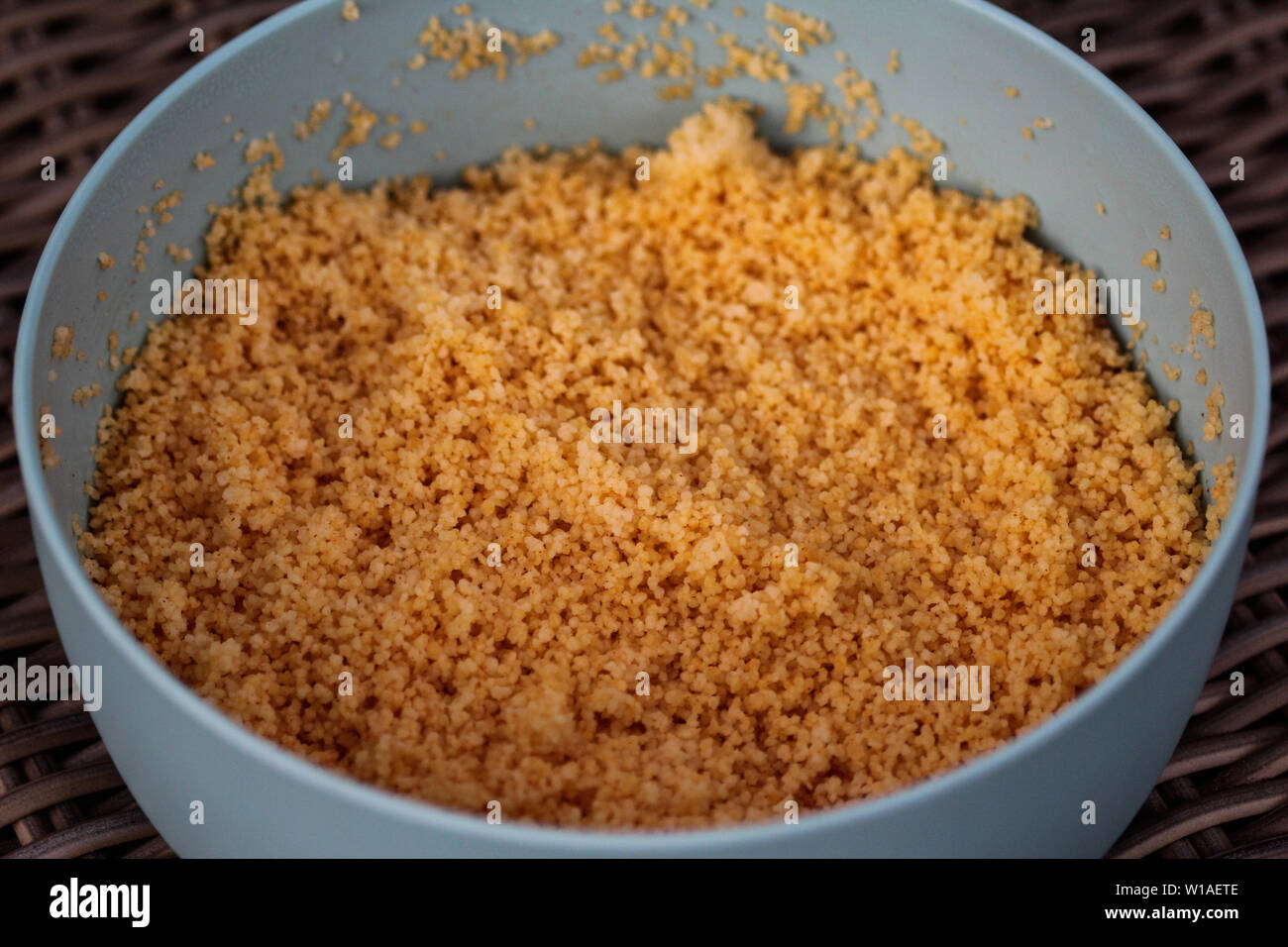 close up of couscous served in the kitchen Stock Photo - Alamy