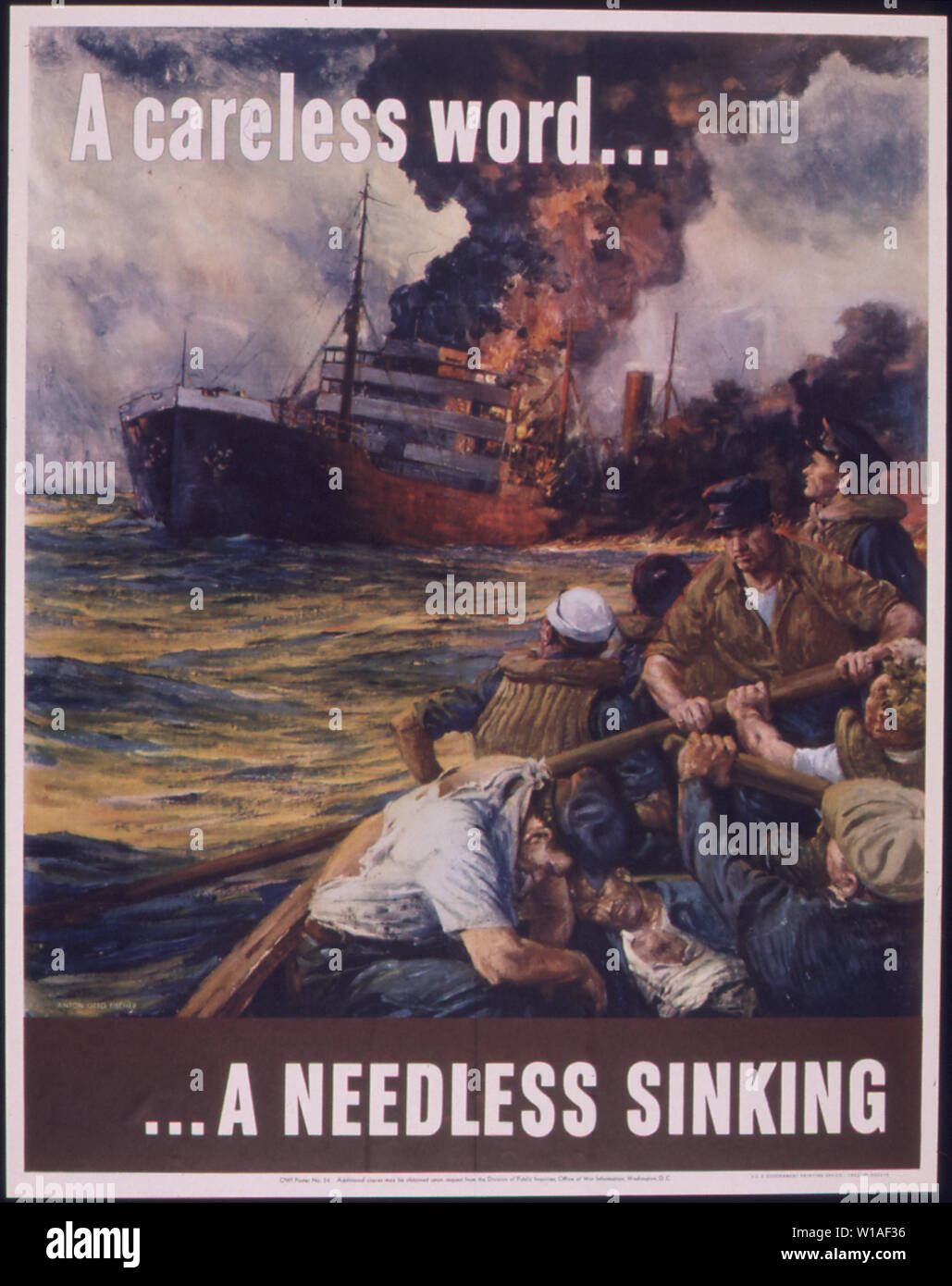 A careless word - A needless sinking Stock Photo - Alamy