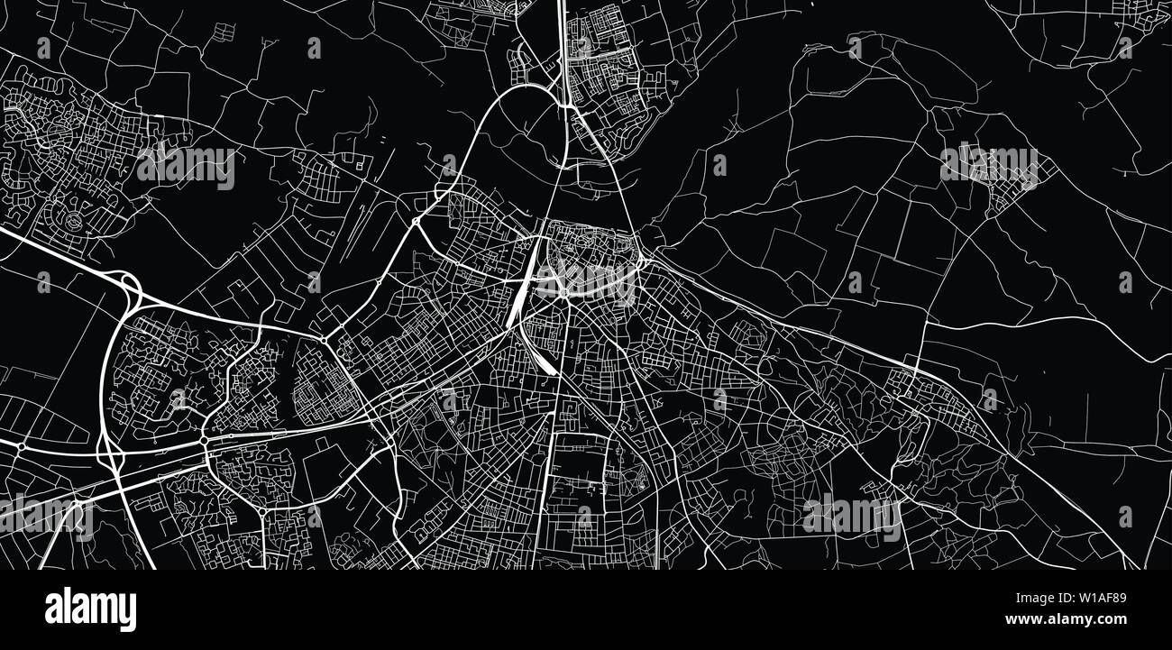 Nijmegen map Stock Vector Images - Alamy