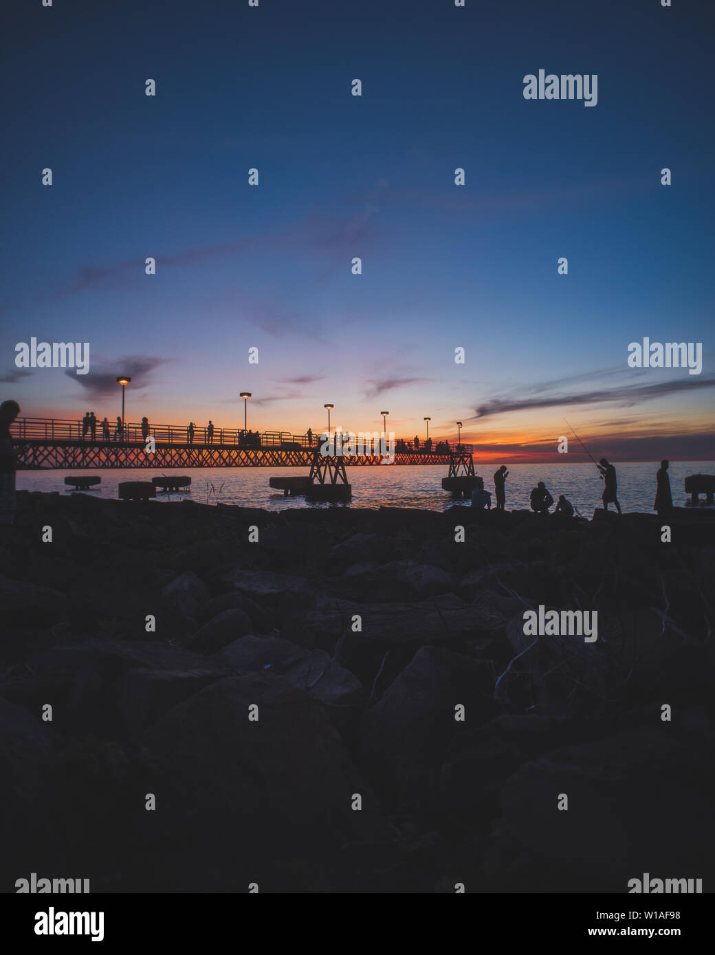 Edgewater Park Pier Cleveland Ohio Stock Photo - Alamy