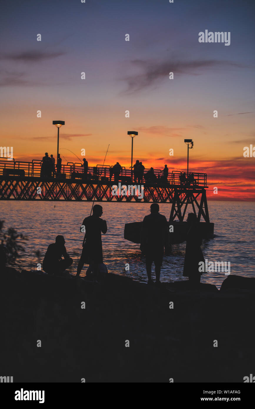 Edgewater Park Pier Cleveland Ohio Stock Photo - Alamy
