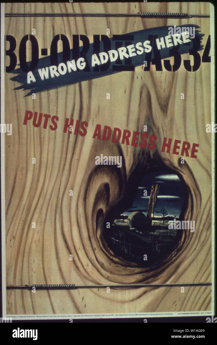 A wrong address here puts his address here Stock Photo - Alamy