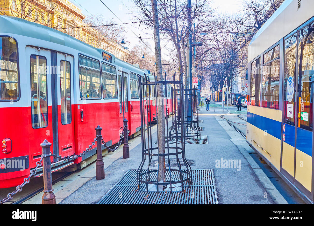 Vienna tram station hi-res stock photography and images - Alamy