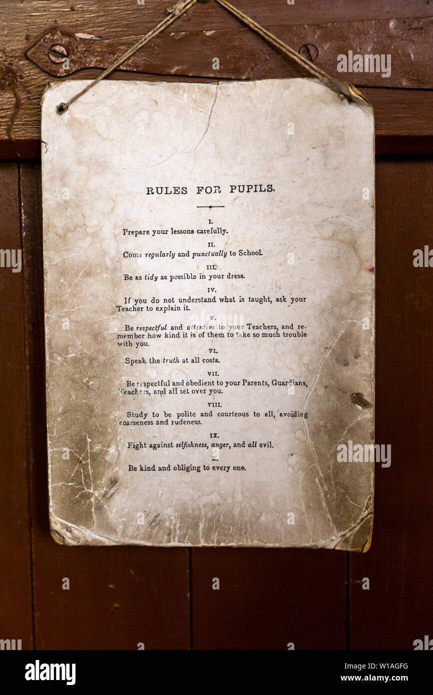 School rules hi-res stock photography and images - Alamy