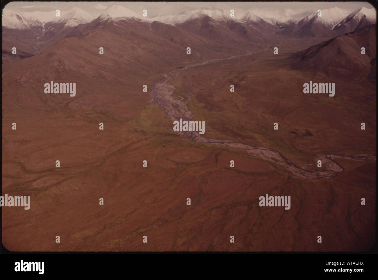 AERIAL VIEW NORTH FROM ABOVE THE CHANDALAR SHELF TOWARD DIETRICH PASS ...