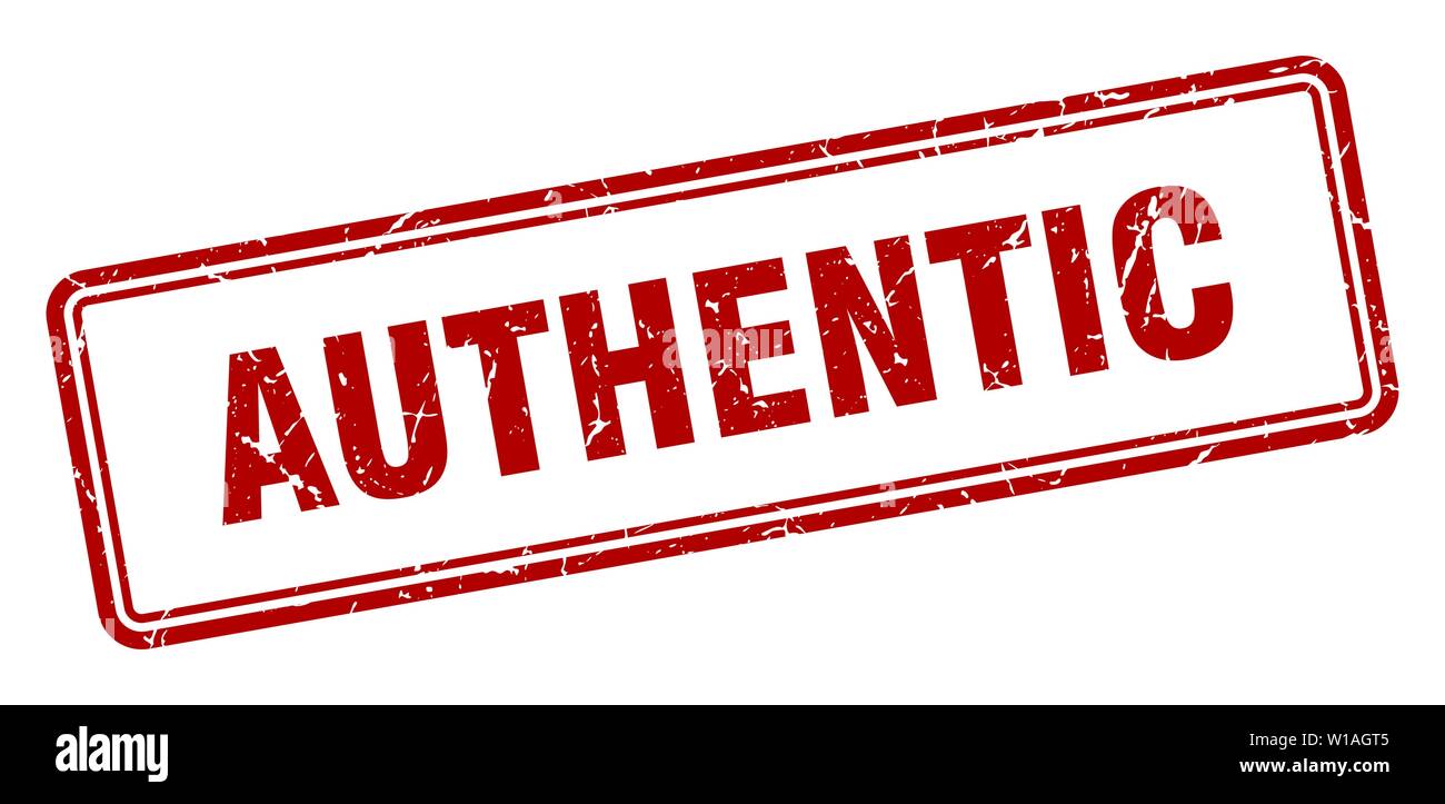 authentic stamp. authentic square grunge sign. authentic Stock Vector ...
