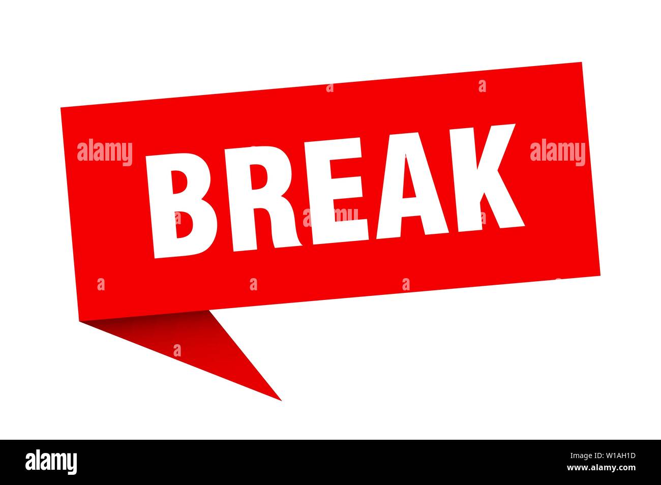break speech bubble. break sign. break banner Stock Vector Image & Art ...