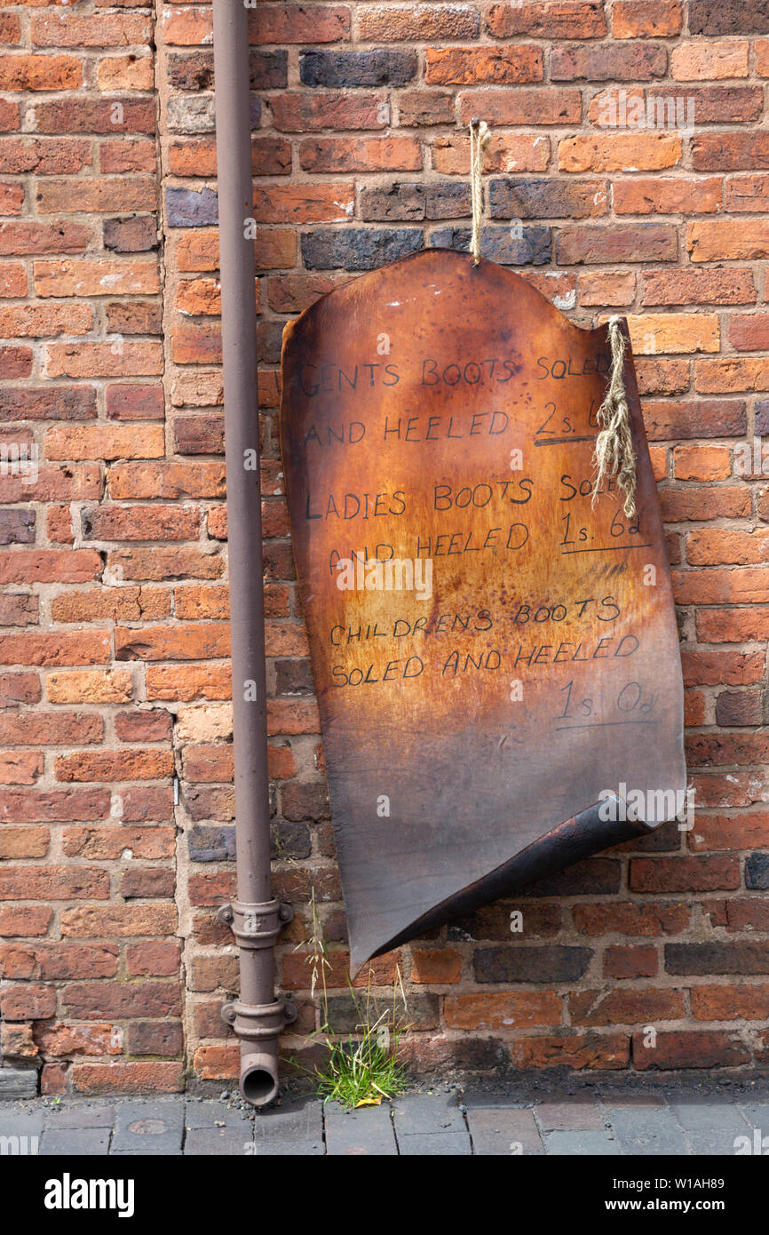 Leather sign hi-res stock photography and images - Alamy