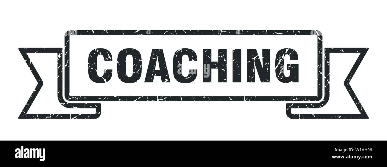 coaching grunge ribbon. coaching sign. coaching banner Stock Vector ...