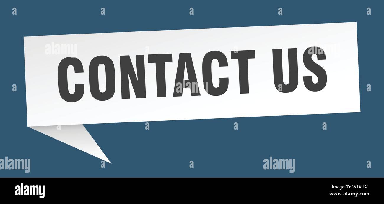 contact us speech bubble. contact us sign. contact us banner Stock ...