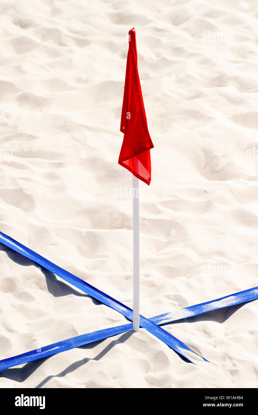 Plastic boundary flag hi-res stock photography and images - Alamy