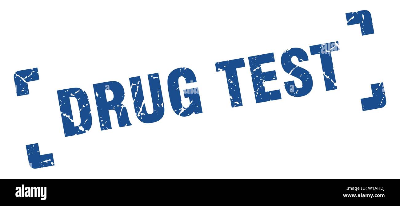 drug test stamp. drug test square grunge sign. drug test Stock Vector ...