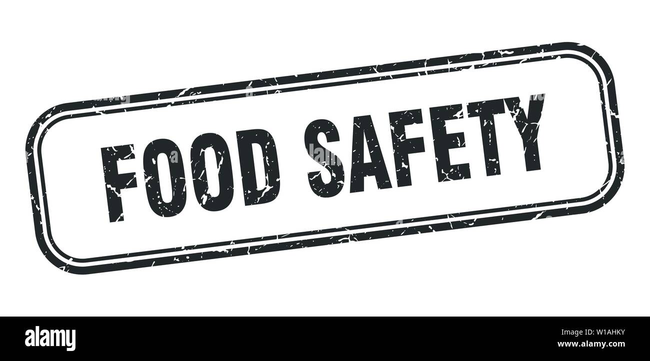 food safety stamp. food safety square grunge sign. food safety Stock ...