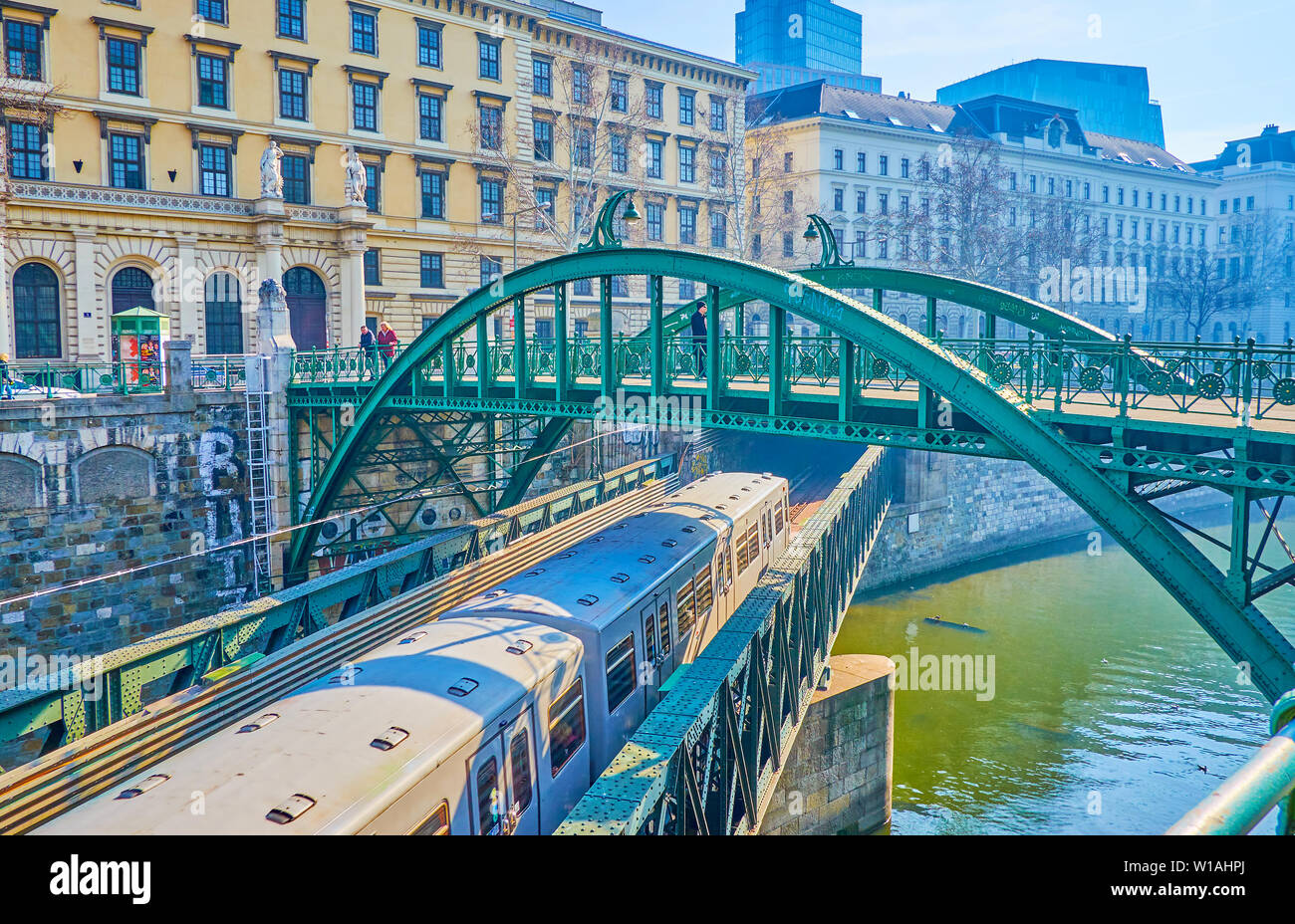 Tram on road bridge over river hi-res stock photography and images - Alamy