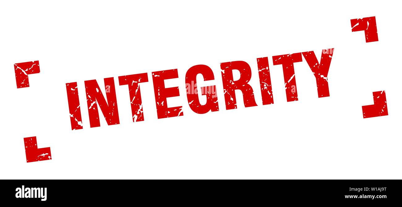 Integrity red square vintage hi-res stock photography and images - Alamy