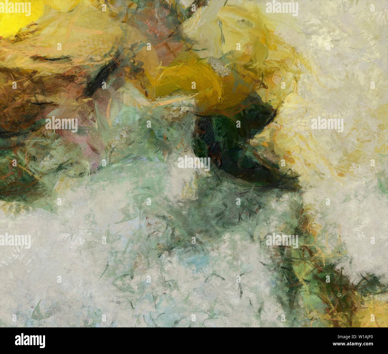 Muted Colors Abstract Painting. Artwork for creative graphic design ...