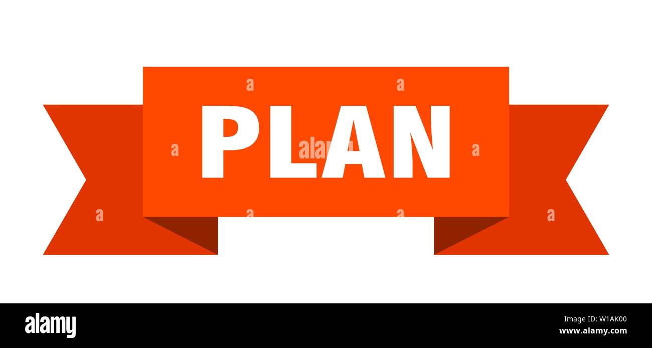 plan ribbon. plan isolated sign. plan banner Stock Vector Image & Art ...