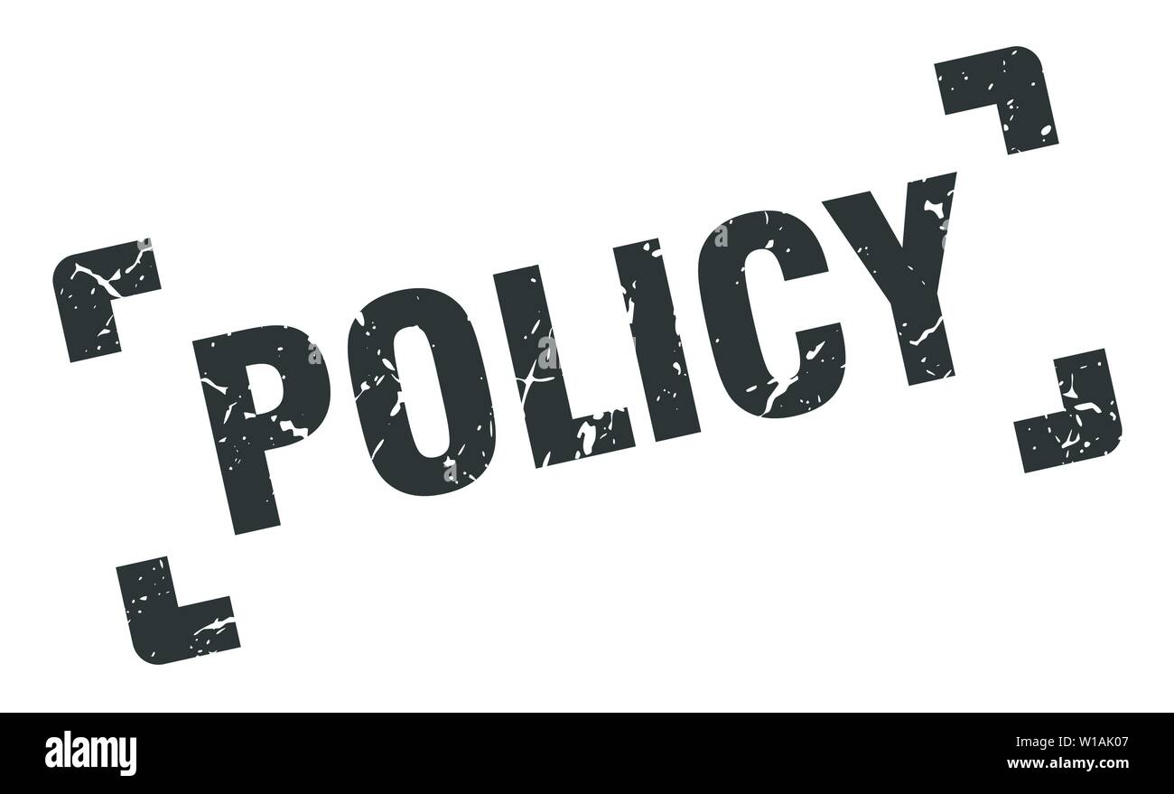policy stamp. policy square grunge sign. policy Stock Vector Image ...