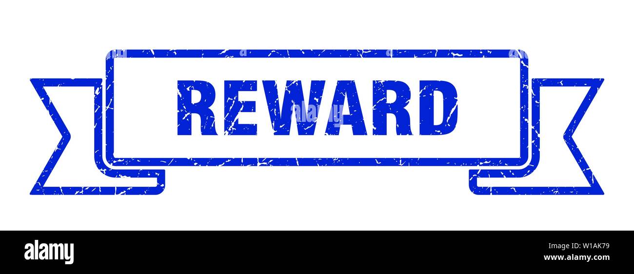 reward grunge ribbon. reward sign. reward banner Stock Vector Image ...