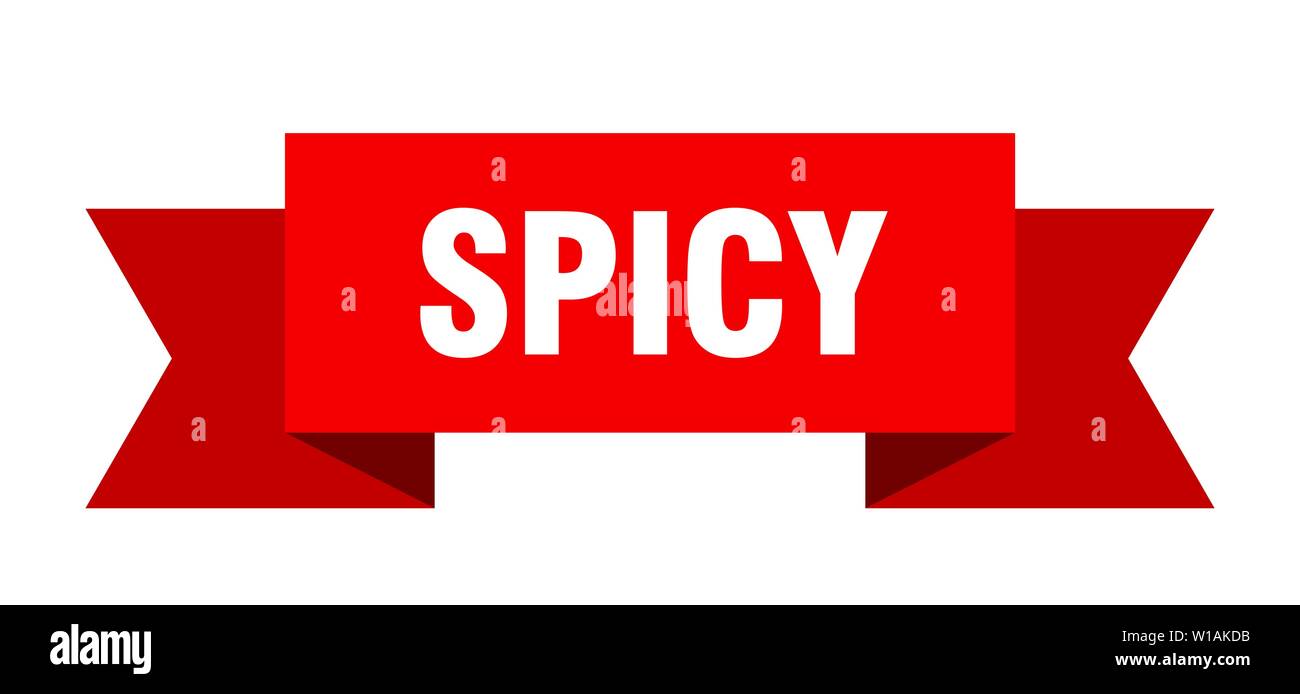 spicy ribbon. spicy isolated sign. spicy banner Stock Vector Image ...