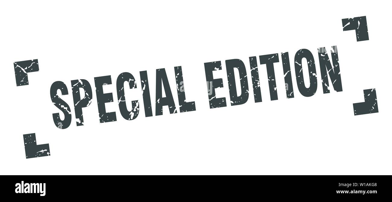 special edition stamp. special edition square grunge sign. special ...