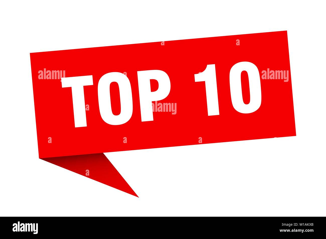 top 10 speech bubble. top 10 sign. top 10 banner Stock Vector Image ...