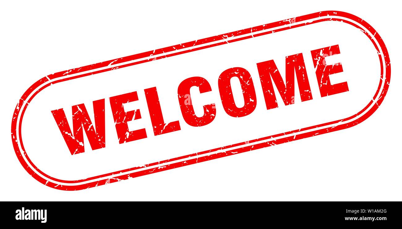 welcome stamp. welcome square grunge sign. welcome Stock Vector Image ...